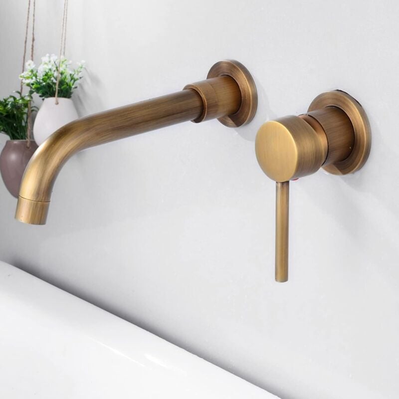 Mitigeur Lavabo Mural Rotatif à 360°Robinet Salle de Bain pour ...