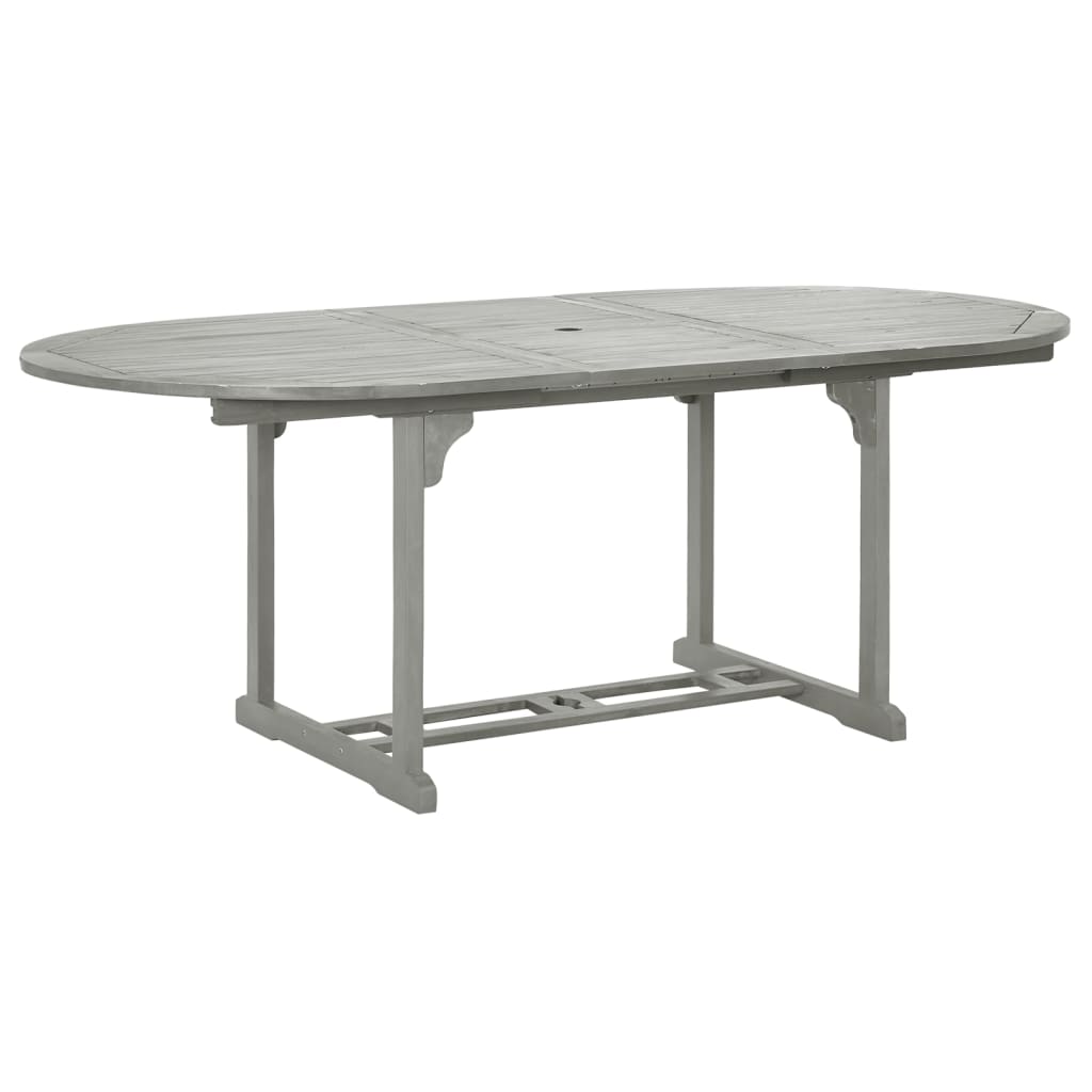 Table de jardin | Table de patio | Table d'extérieur Gris 200x100x75 cm ...