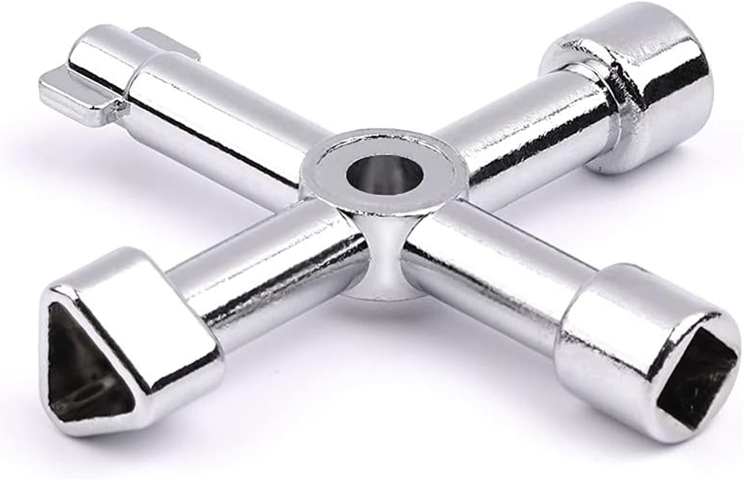 Llave multiusos de 4 vías para grifo eléctrico de bolsillo, llave para tanque de agua, gabinete ...