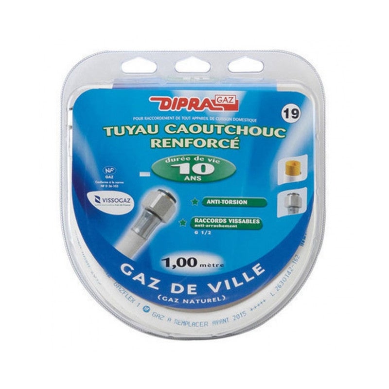 Tuyau flexible en caoutchouc pour gaz naturel | Leroy Merlin