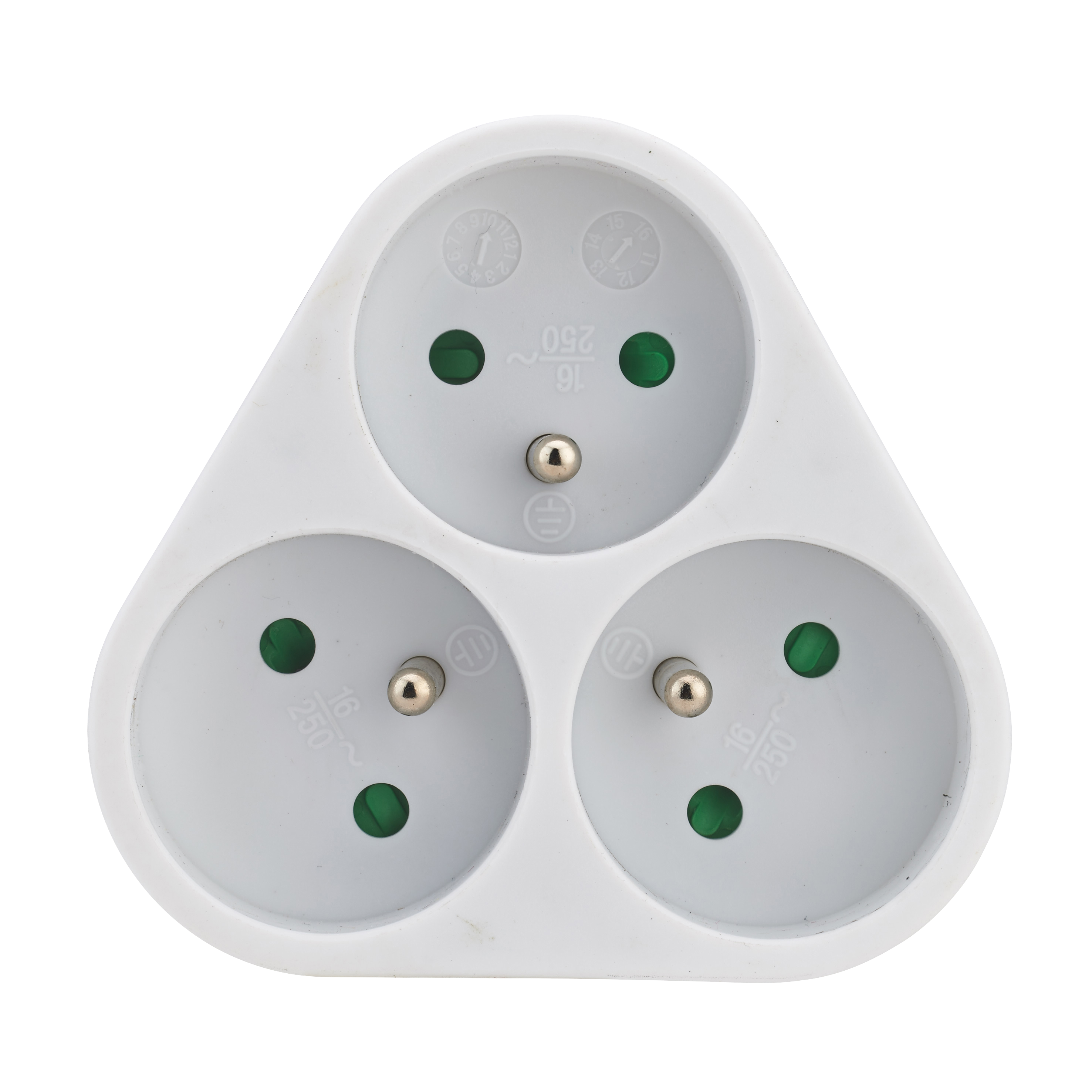 TRIPLITE TRIANGLE 2P+T 10/16A BLANC | Bricoman