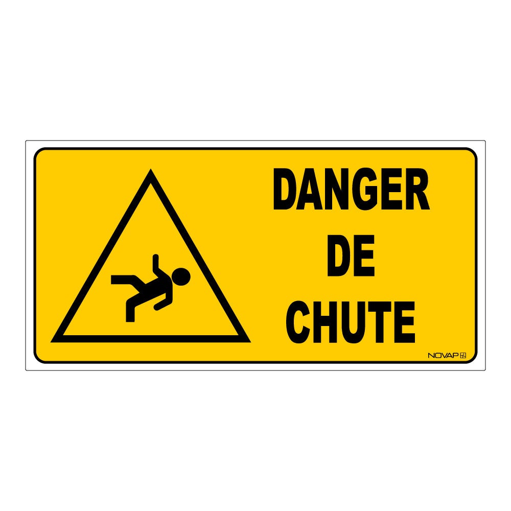 Panneau Danger de chute - Rigide 960x480mm - 4000480 | Leroy Merlin