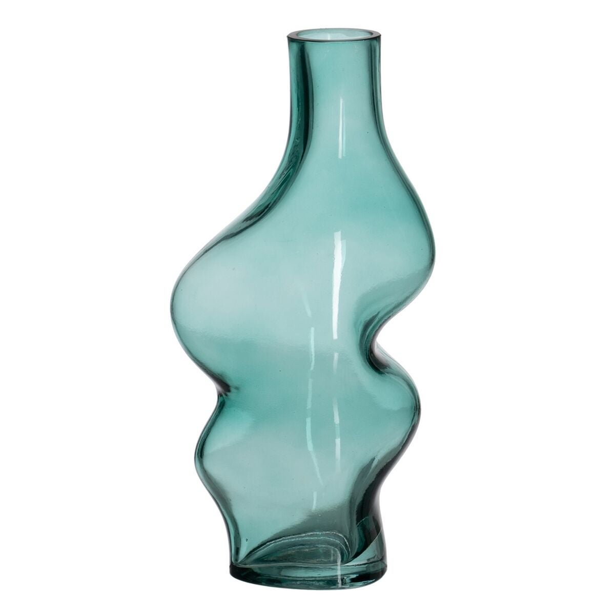 Vase Vert Verre 12,5 x 10 x 25 cm | Leroy Merlin