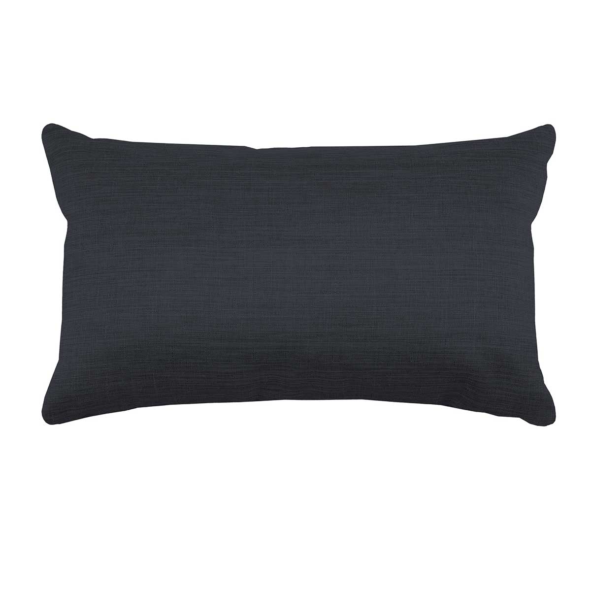 Coussin à petite trame colorée - Charbon - 30 x 50 cm - Polyester ...