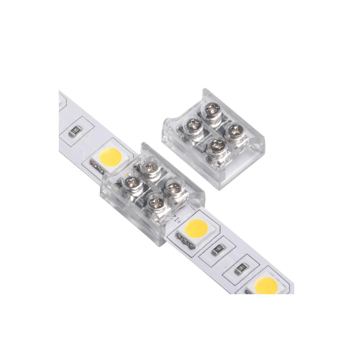 Ledkia Connettore Striscia LED 12/24V DC per Unione con Vite 10 mm ...