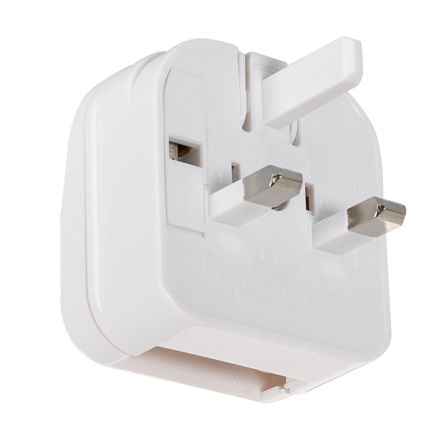Adaptateur Prise Type C Tête Plate avec Câble Droit à Prise Type G (UK ...