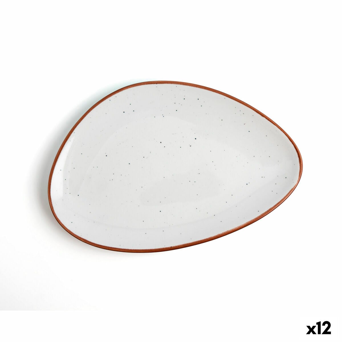 Piatto da pranzo Ariane Terra Beige Ceramica Ø 21 cm (12 Unità) | Leroy ...