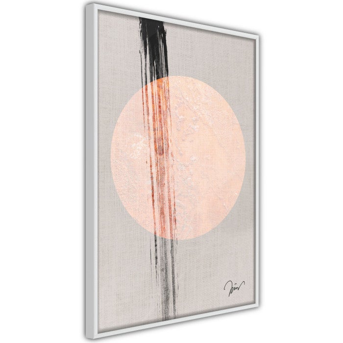 Affiche Murale Encadrée "Long Trace" 30 x 42 cm Blanc | Leroy Merlin