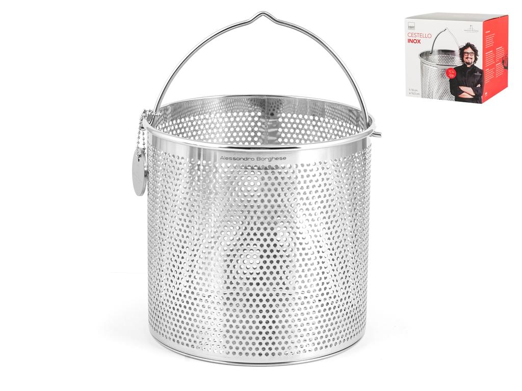 H&h Cestello Inox Alessandro Borghese Tondo 16,5xh16 | Leroy Merlin