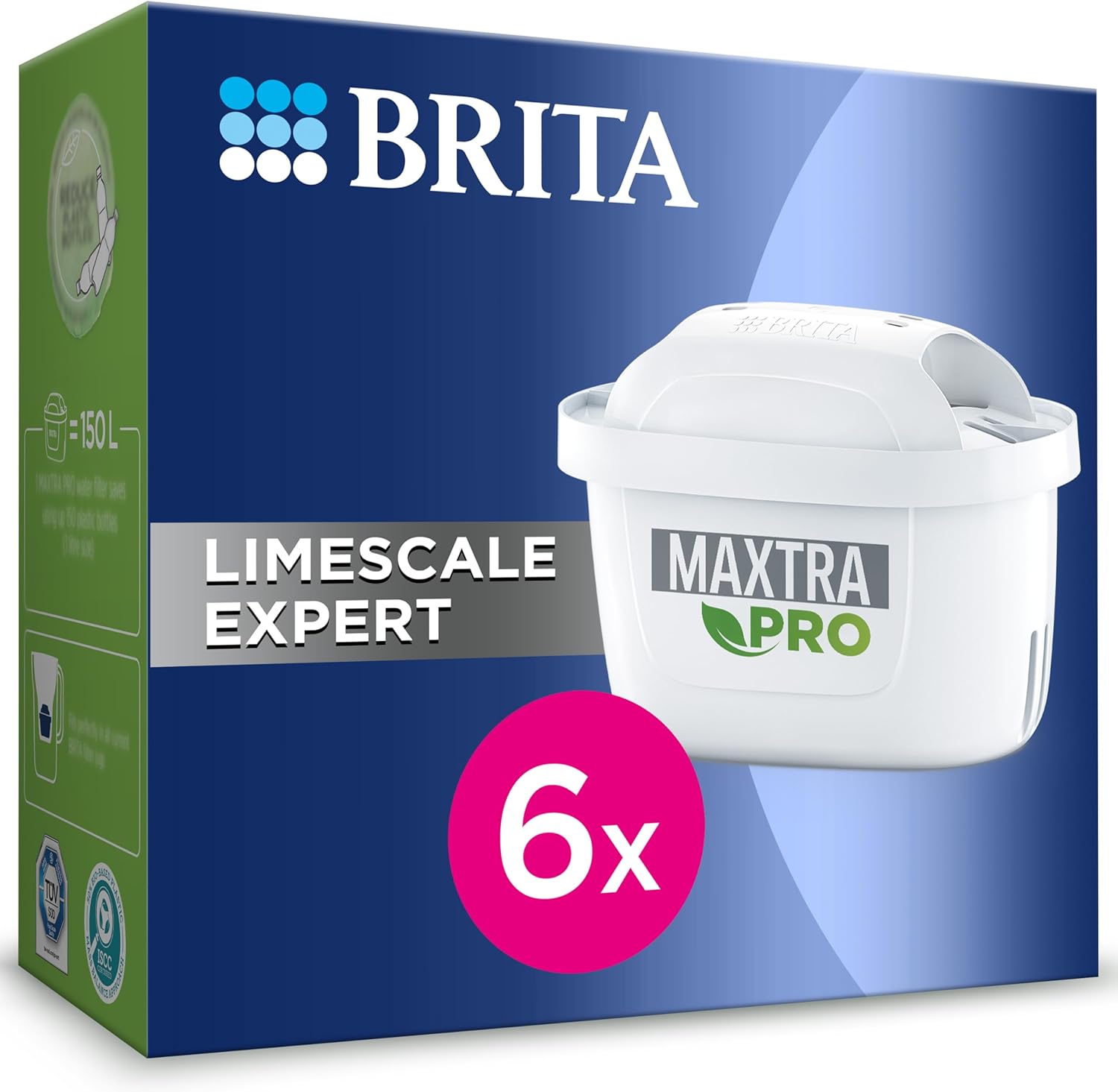 Filtro de agua Brita Maxtra Pro Limescale Expert (Pack 6) Capacidad 150 ...