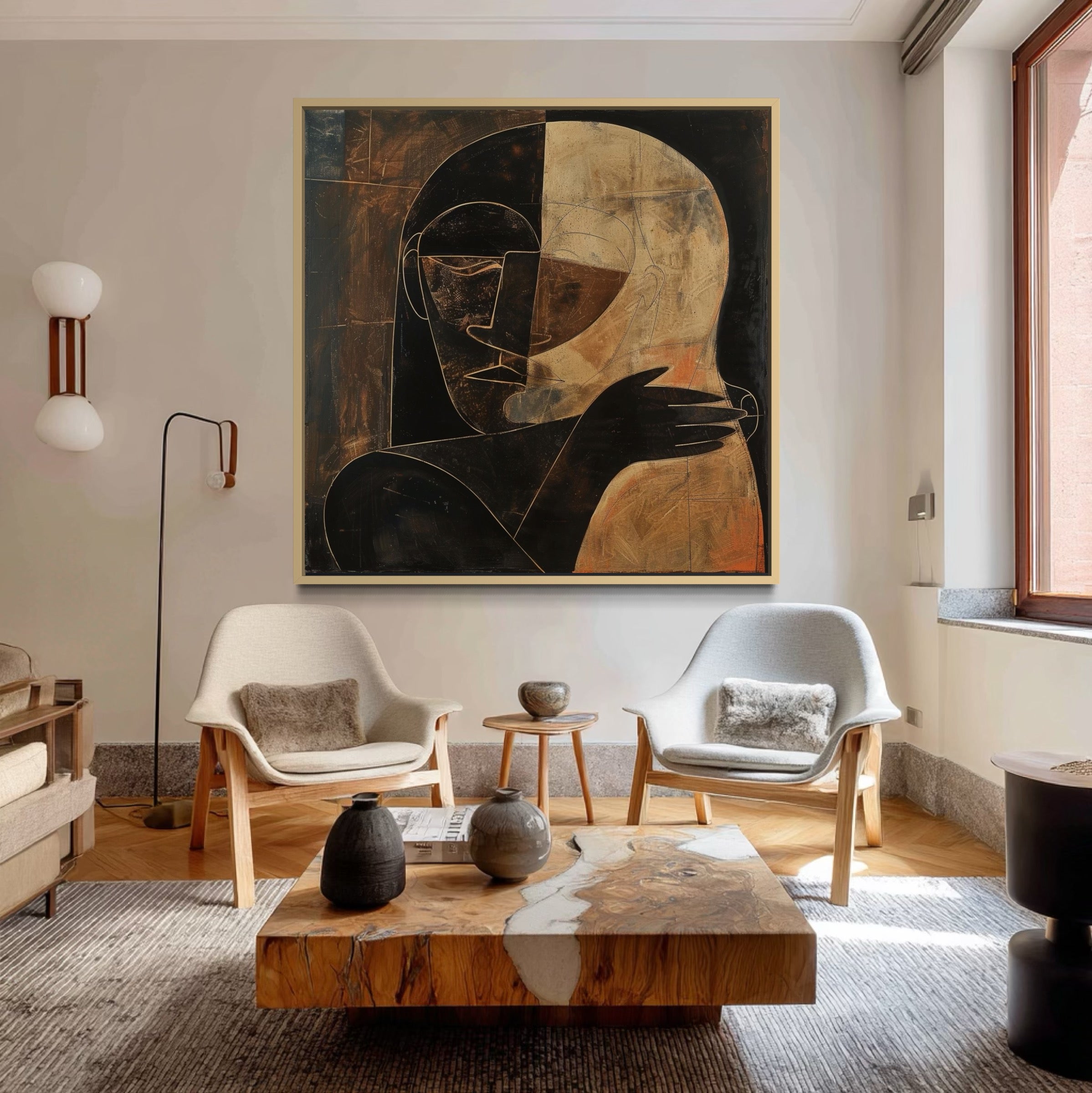 Lámina para enmarcar, 50x50. POLARTE "Sombras del Alma Fragmentada ...