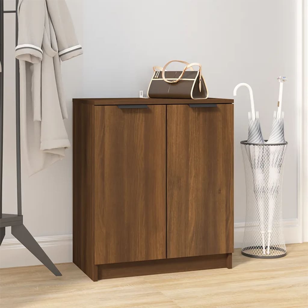 Meuble à chaussures | Armoire à chaussures Chêne marron 59x35x70 cm ...