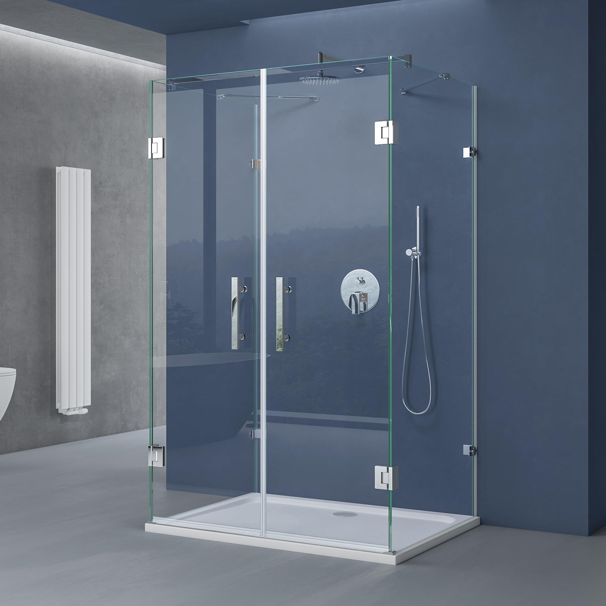 Doporro cabine de douche forme U pare douche design Ravenna40 ...