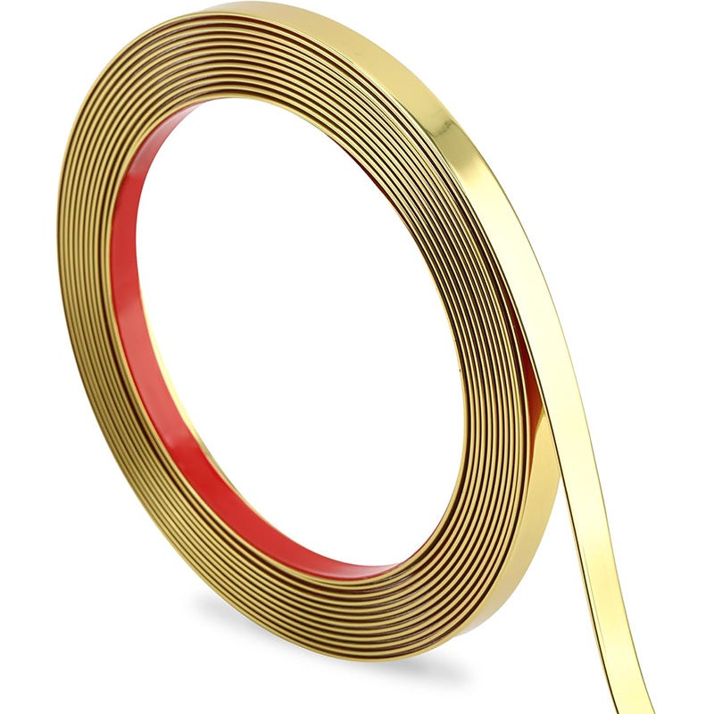 Bande décorative dorée de 5 mètres, adhésif pelable de 4 mm, bord ...