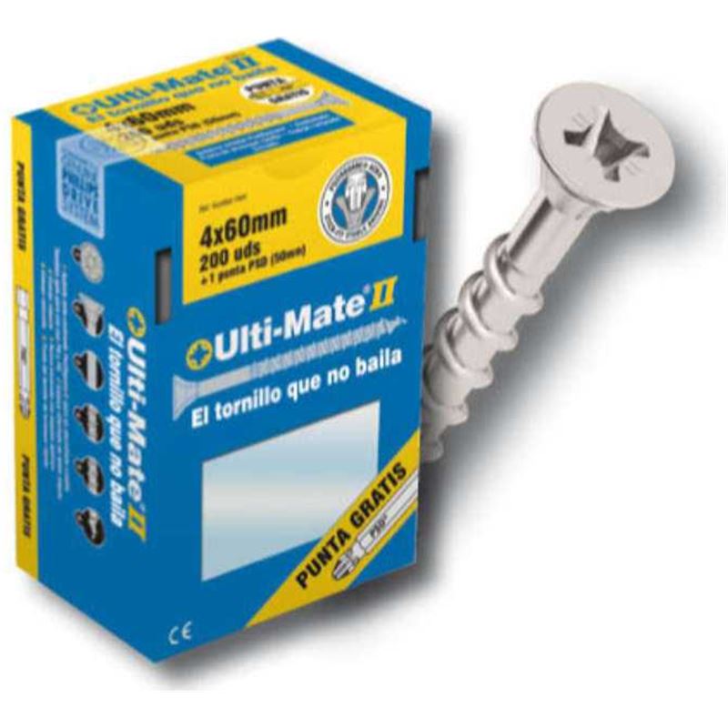 Caja Industrial de 500 tornillos zincados de alto rendimiento para ...