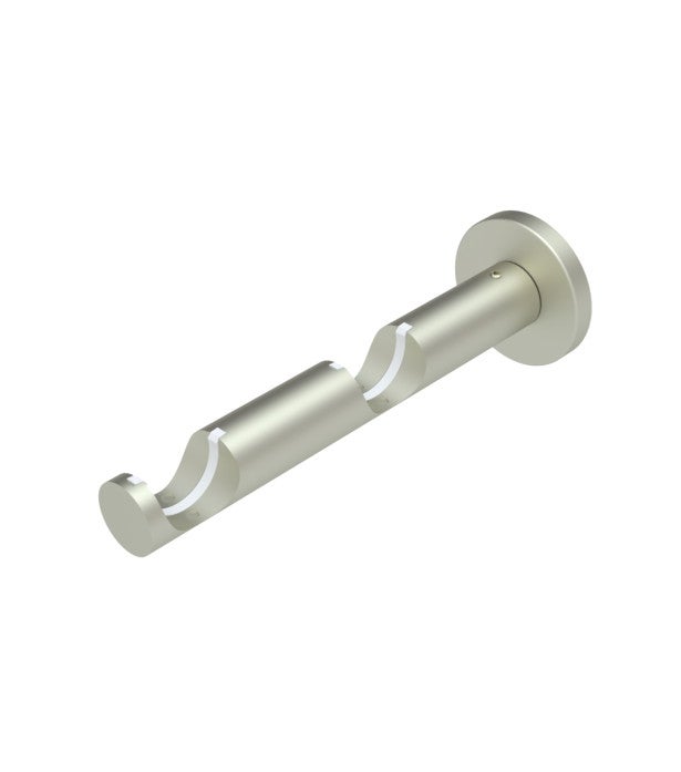 Lot de 2 supports doubles muraux - à visser pour tringle à rideaux d28 ...