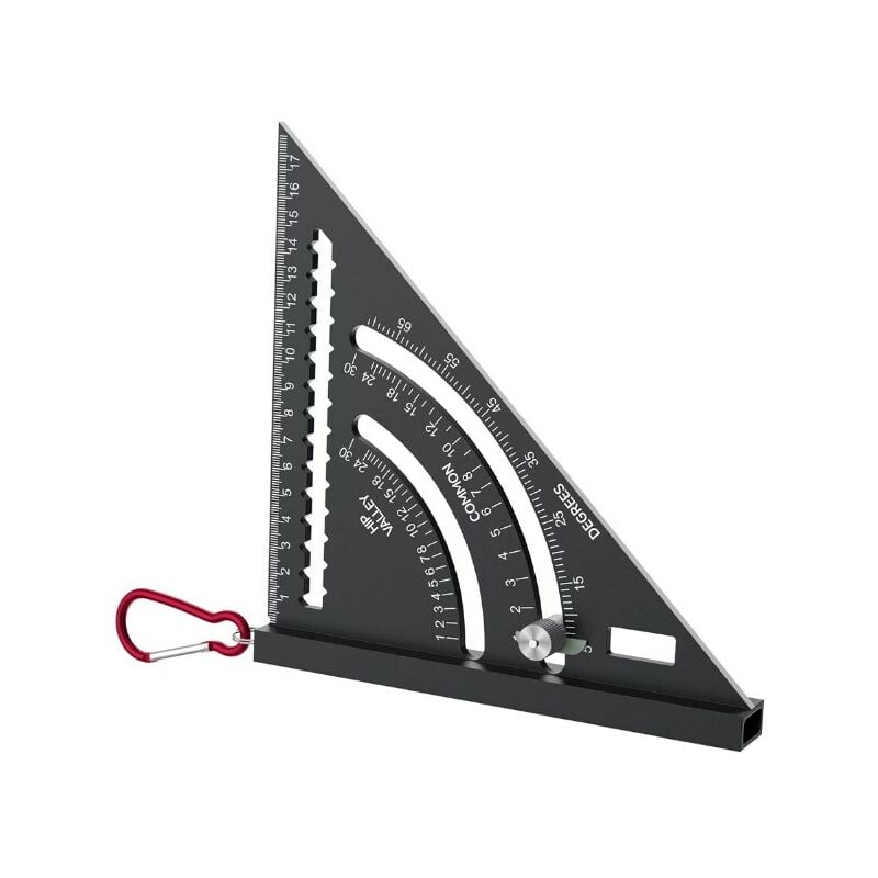 7 in 1 Equerre Menuisier, Aluminium 180mm Équerres de Charpentier ...