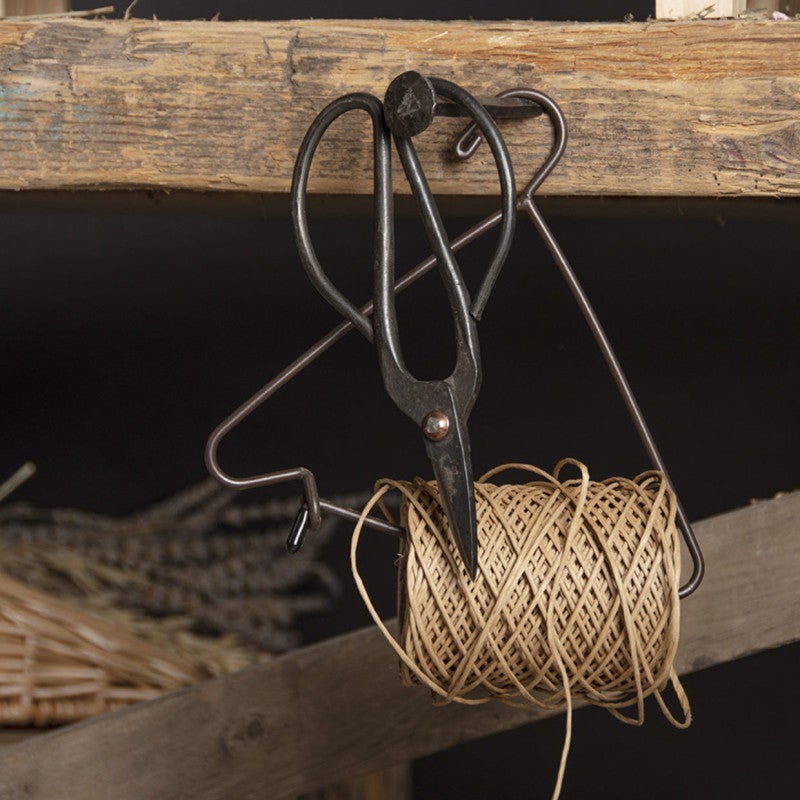 Distributeur en acier et cordelette en papier - Beige/Noir - 50 m ...