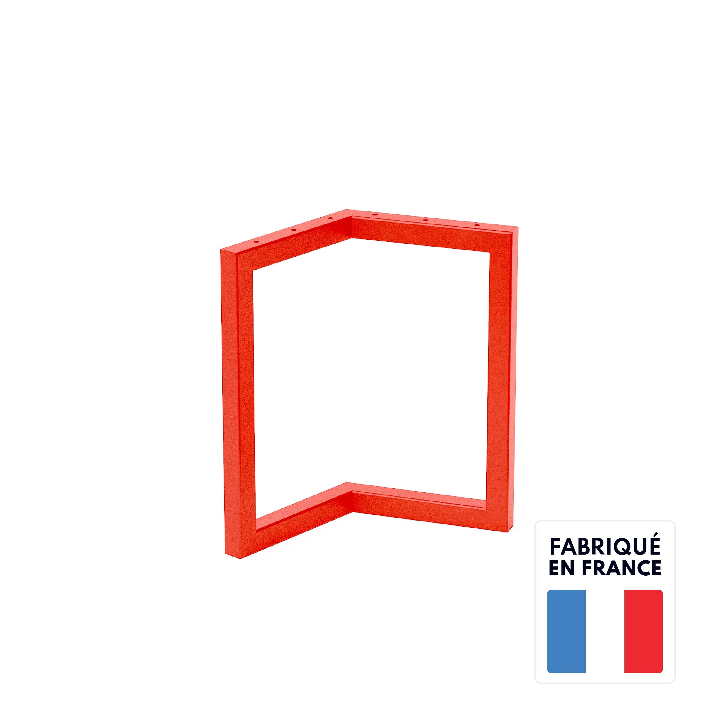 Pied M 40cm – Rouge satiné - RAL 3028 | Leroy Merlin