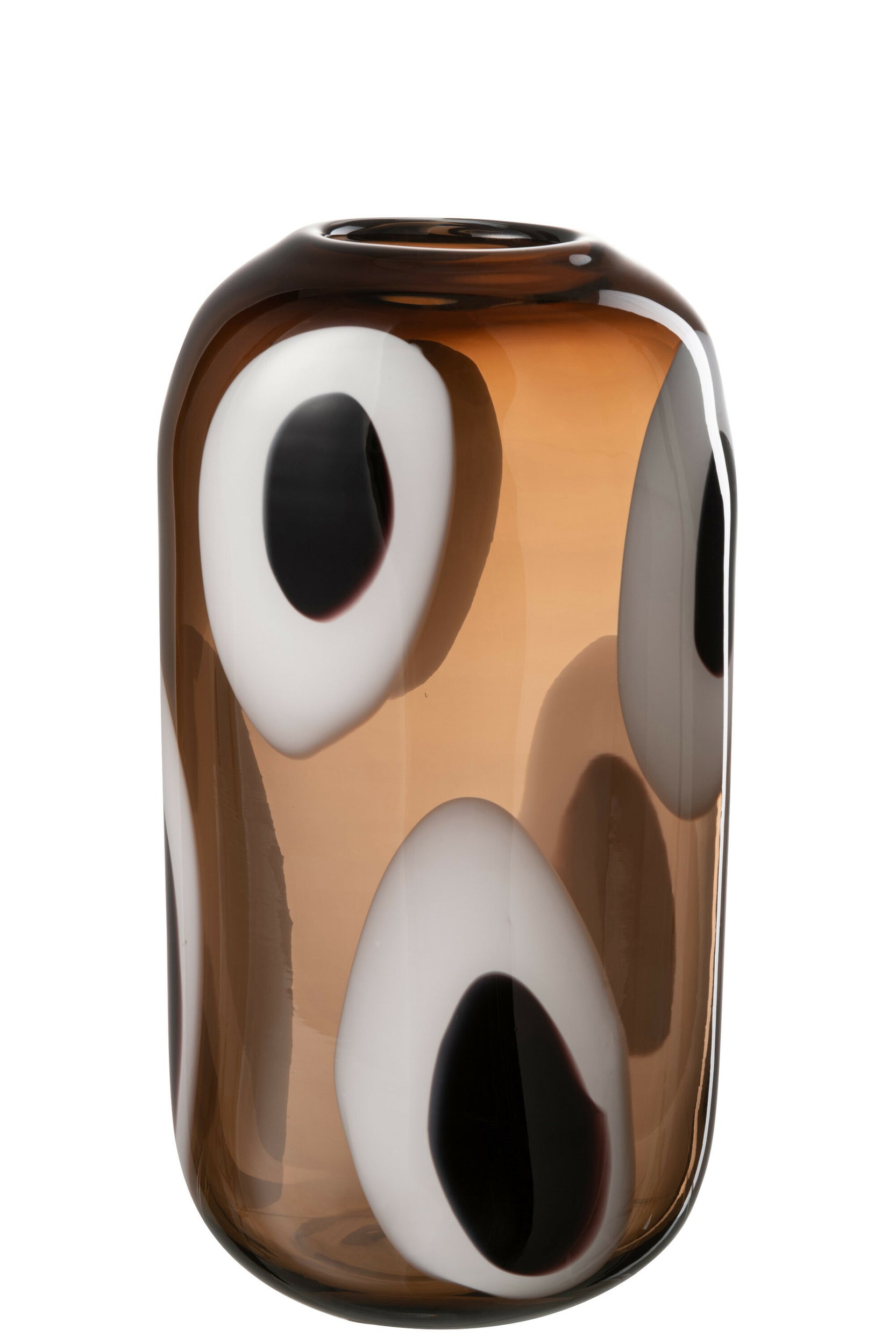 VASE IZZY VERRE BLANC/MARRON MEDIUM | Leroy Merlin