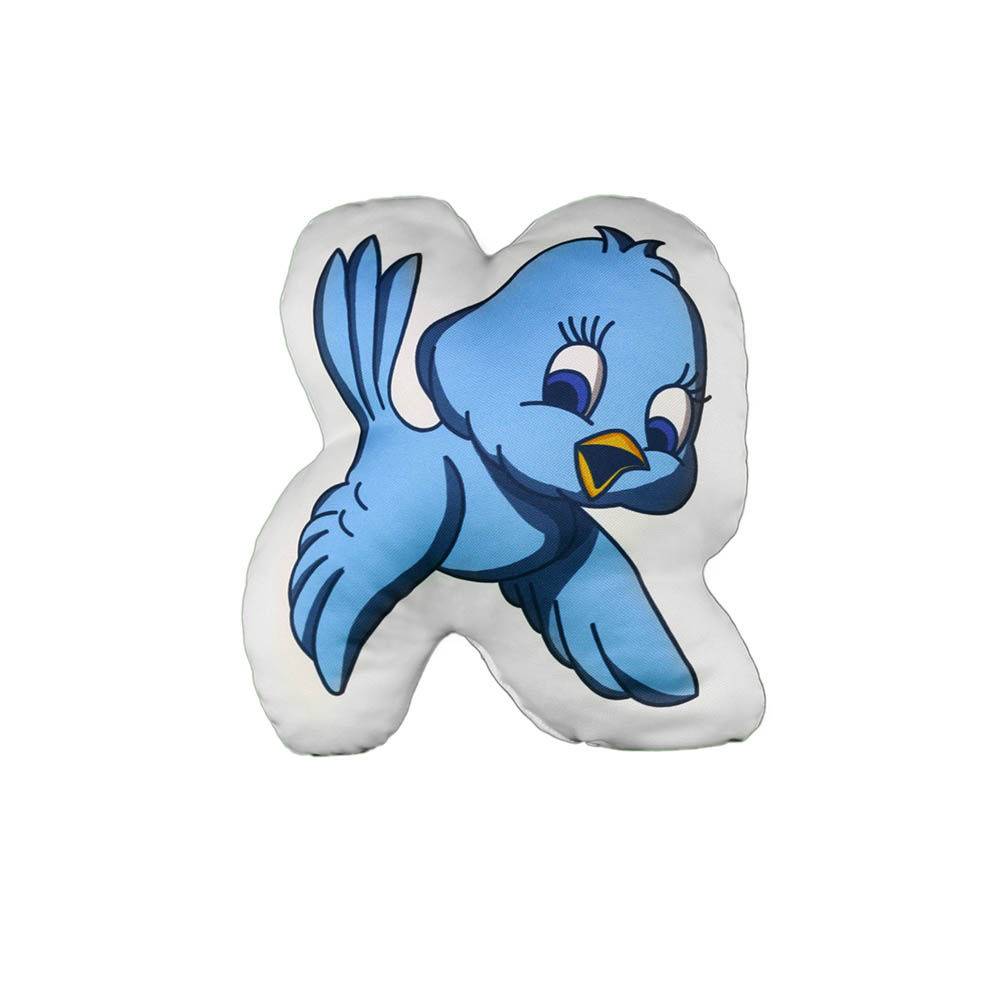 Coussin ludique Calidum oiseau bleu 31x28cm Multicolore | Leroy Merlin