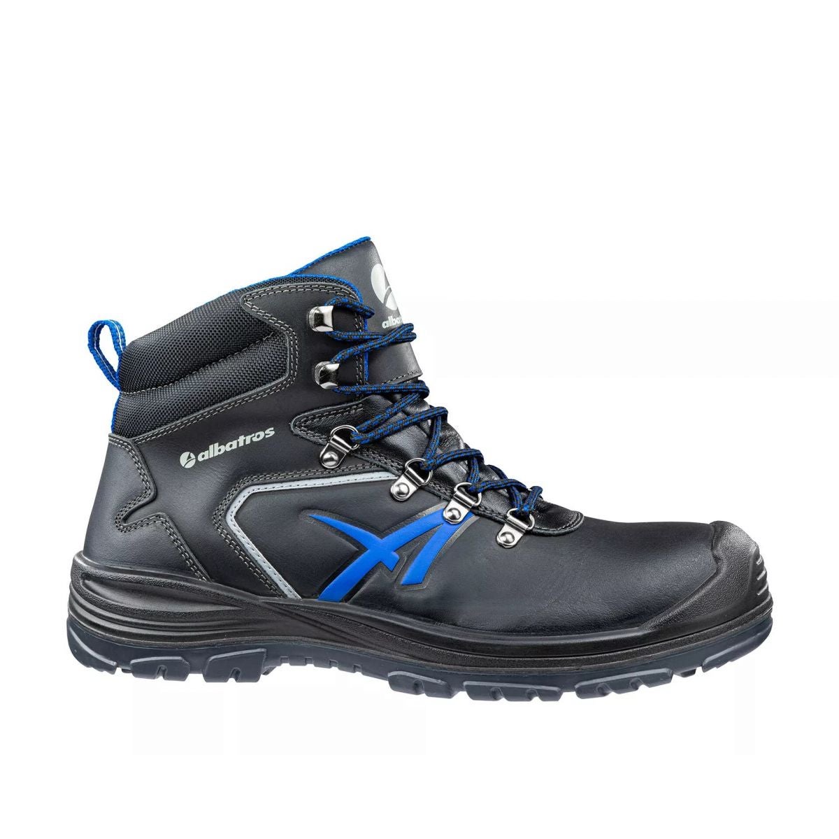 Chaussures de sécurité Unit Bau mid S3 Noir/Bleu - Albatros - Taille 42 ...