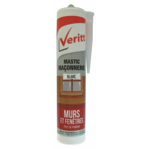 Mastic maçonnerie acrylique gris rebouche joints fissures VERITT ...