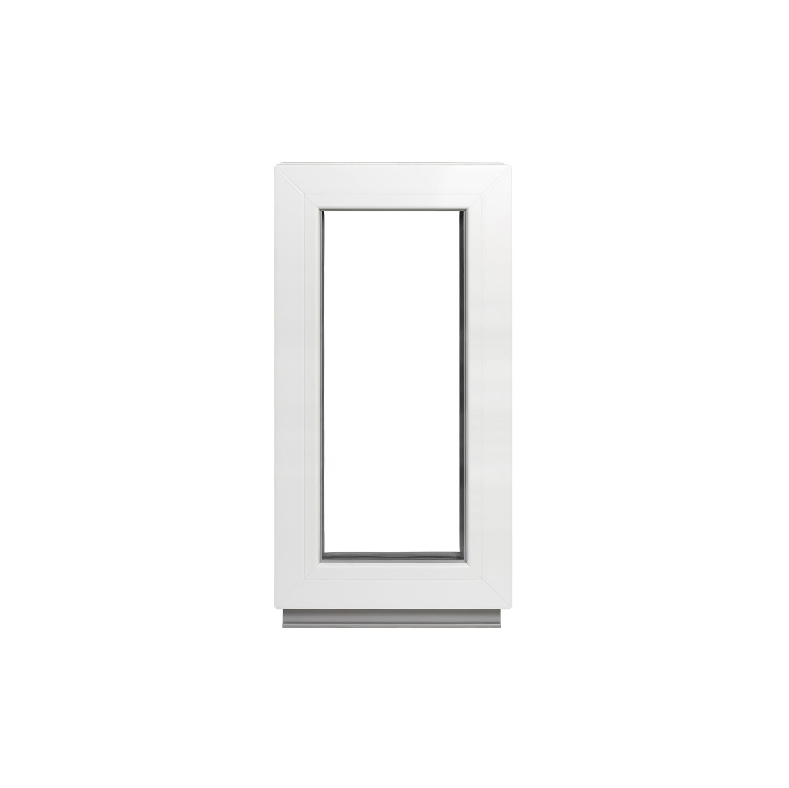 Ventana PVC Blanca 50 x 100 cm (500 x 1000 mm), para sótano, Doble ...