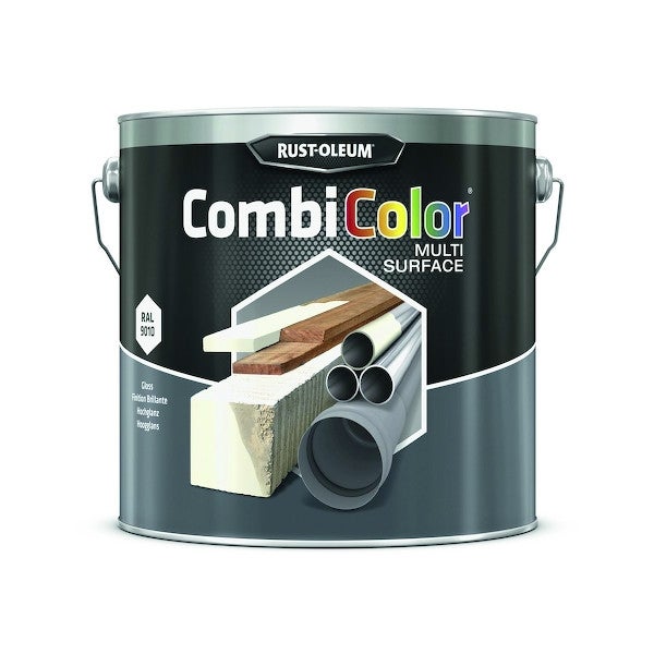 Peinture COMBICOLOR MULTI-SURFACE - 2.5 L - blanc brillant RAL 9010 - RUST-OLEUM | Leroy Merlin
