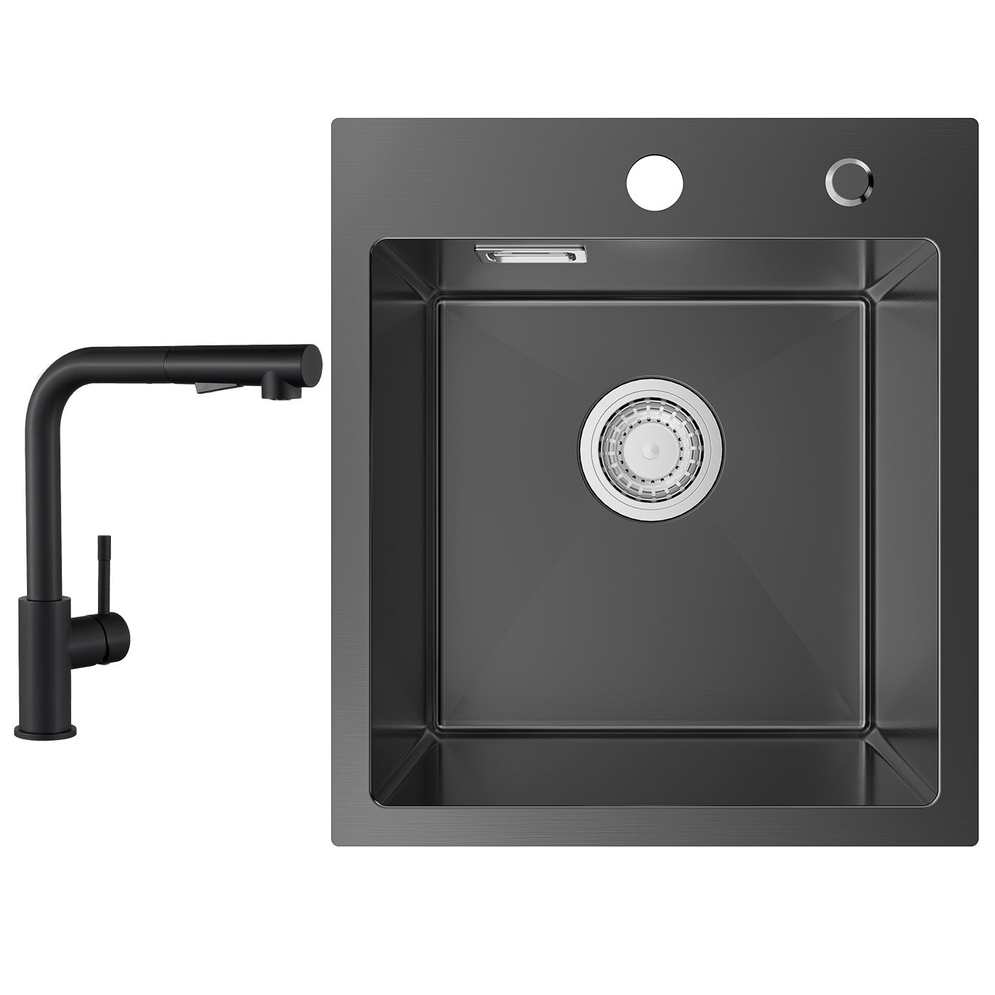 SOFETIY MAX Lavello da cucina 40 x 45 cm, lavello a 1 vasca con ...