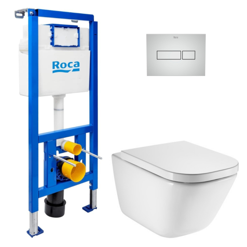 Swiss Aqua Technologies Pack WC con bastidor ECO 2 L SAT+ inodoro Roca ...