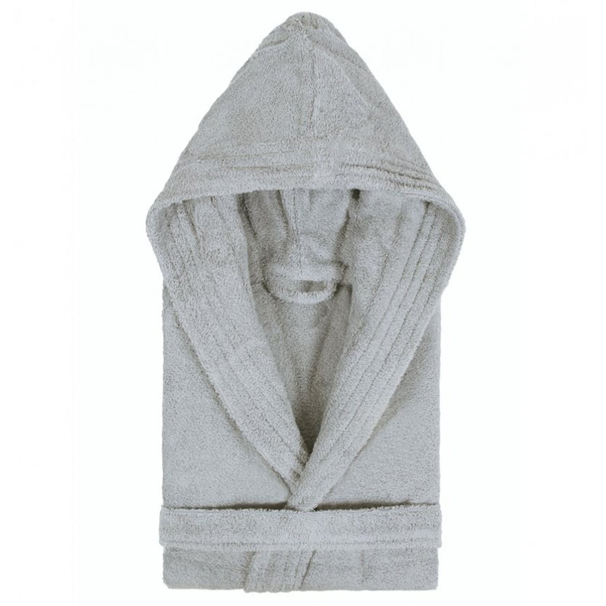 Peignoir à capuche enfant PURE coton 12 ANS gris argent | Leroy Merlin