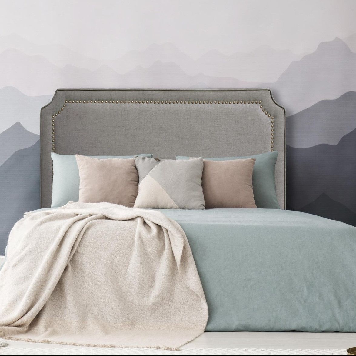 Tête de lit Milana 180cm Tissu Taupe | Leroy Merlin