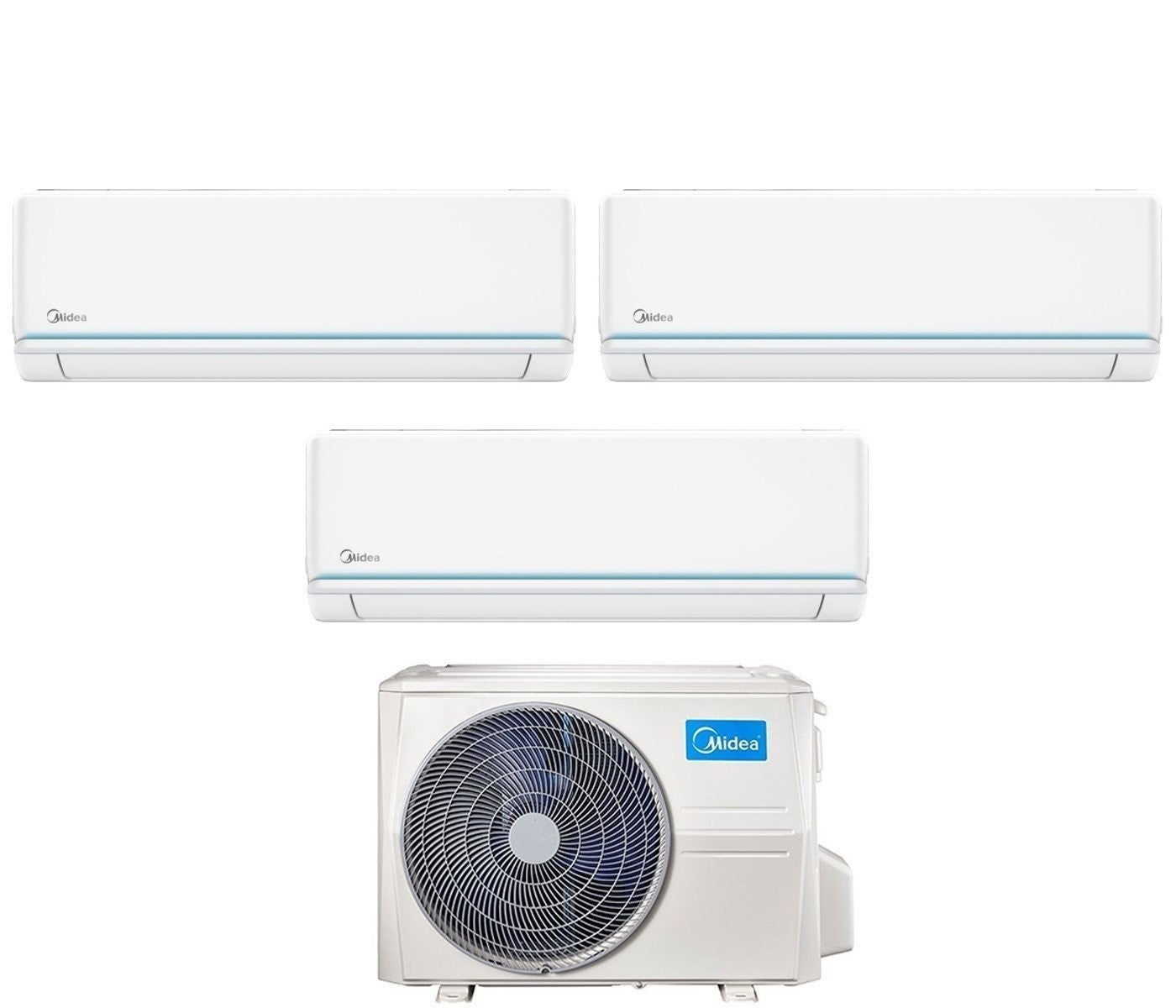 Condizionatore Trial Split Midea Evolution 9+9+9 con M3OA-27HFN8-Q R-32 ...