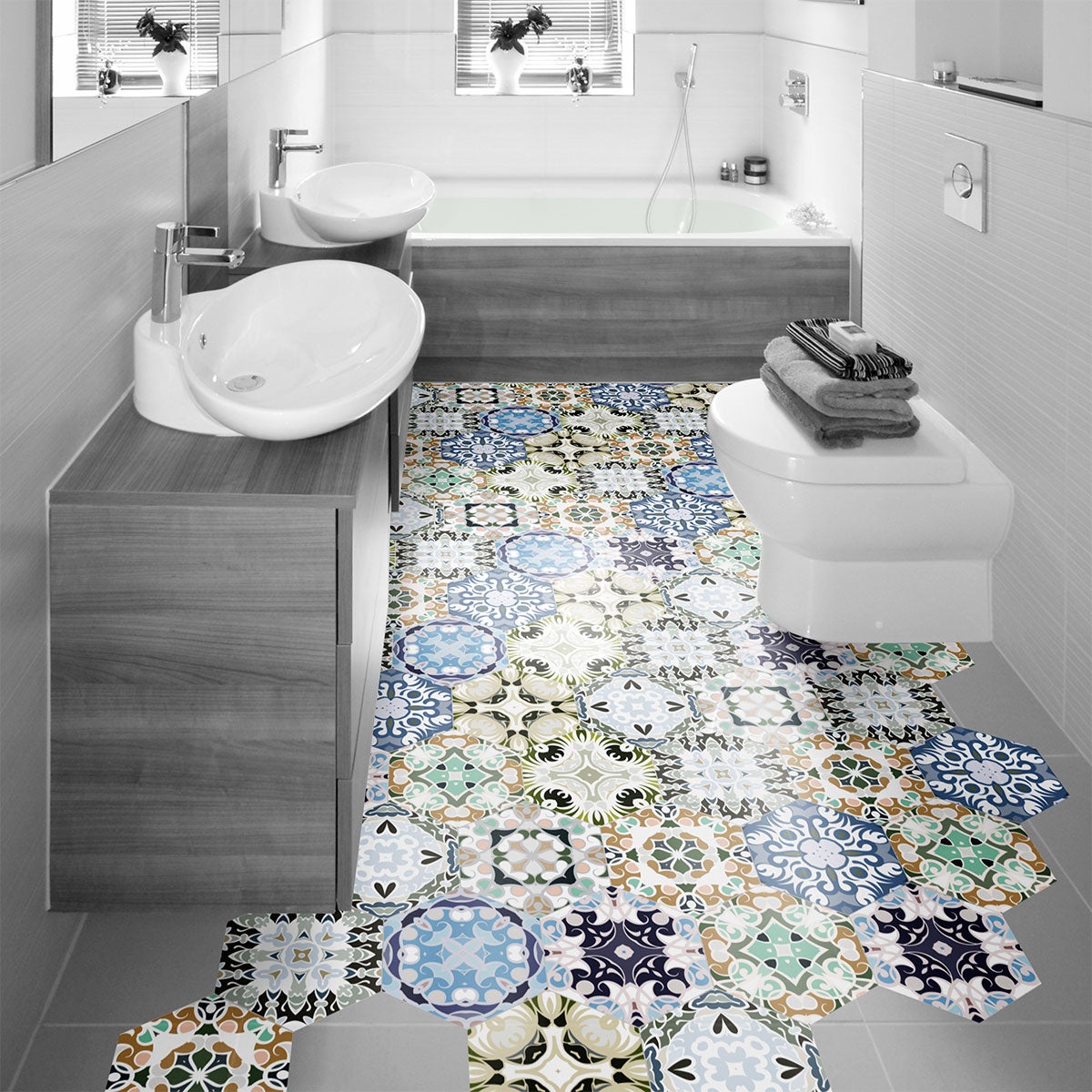 Stickers Sol Anti-dérapant avec Protection - TOMETTES SOL MEDINA ...