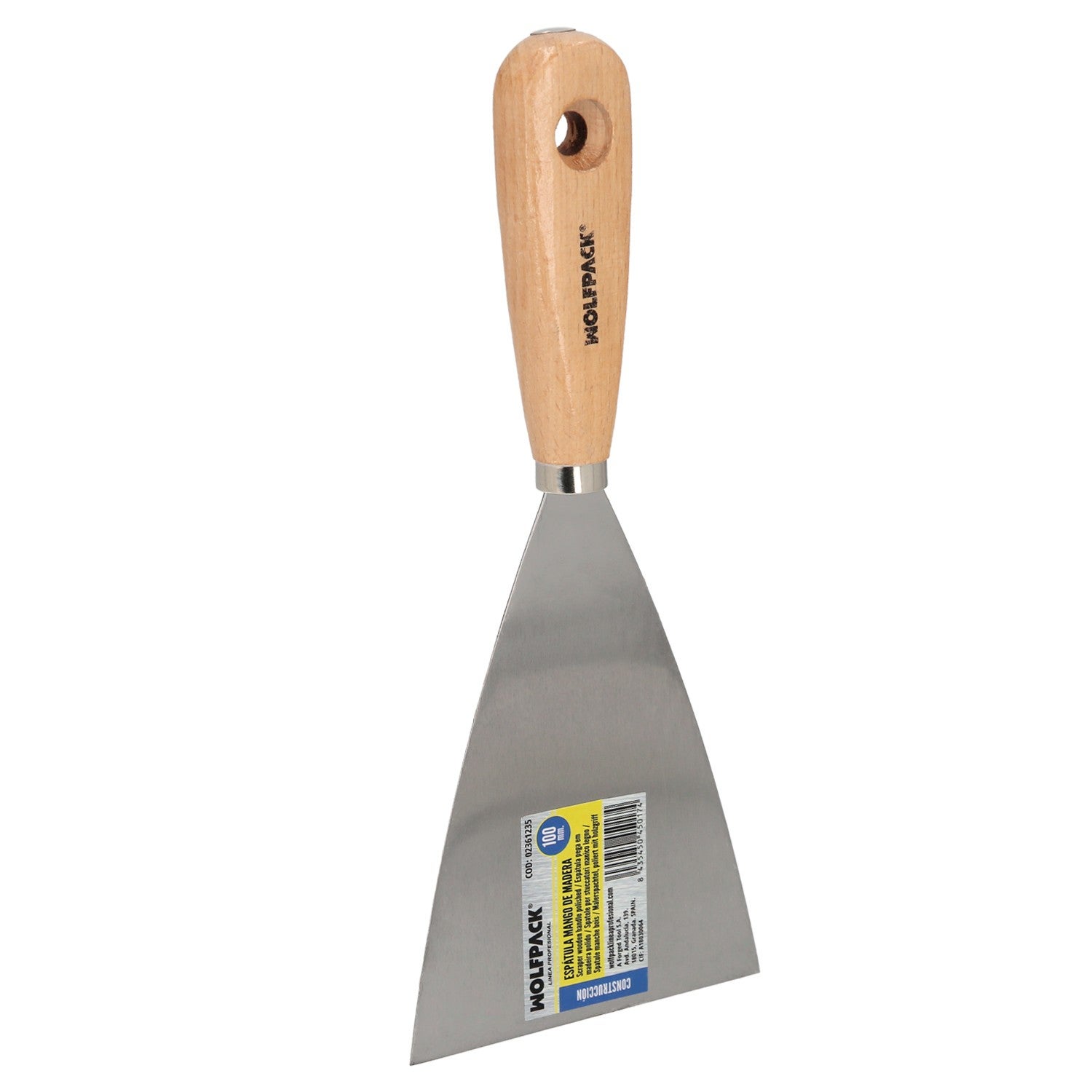 Espatula Mango Madera Hoja 100 mm. | Leroy Merlin