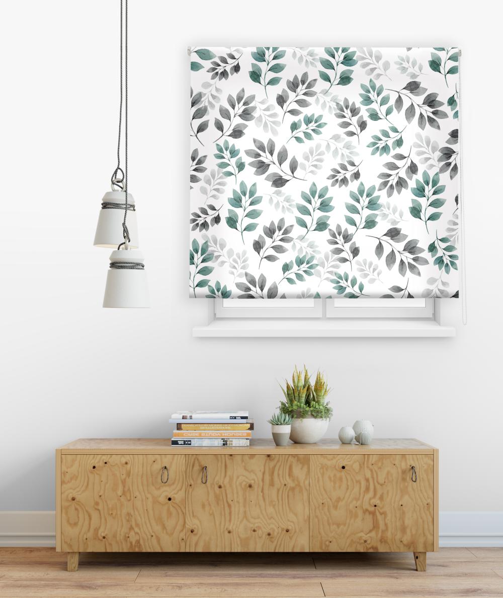 Estor Enrollable Happystor Tejido Translúcido Hojas 3 Estampado Digital ...