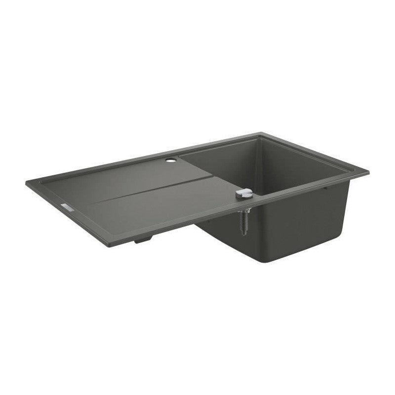 GROHE Evier composite avec égouttoir K400 860 x 500 mm Gris granite ...