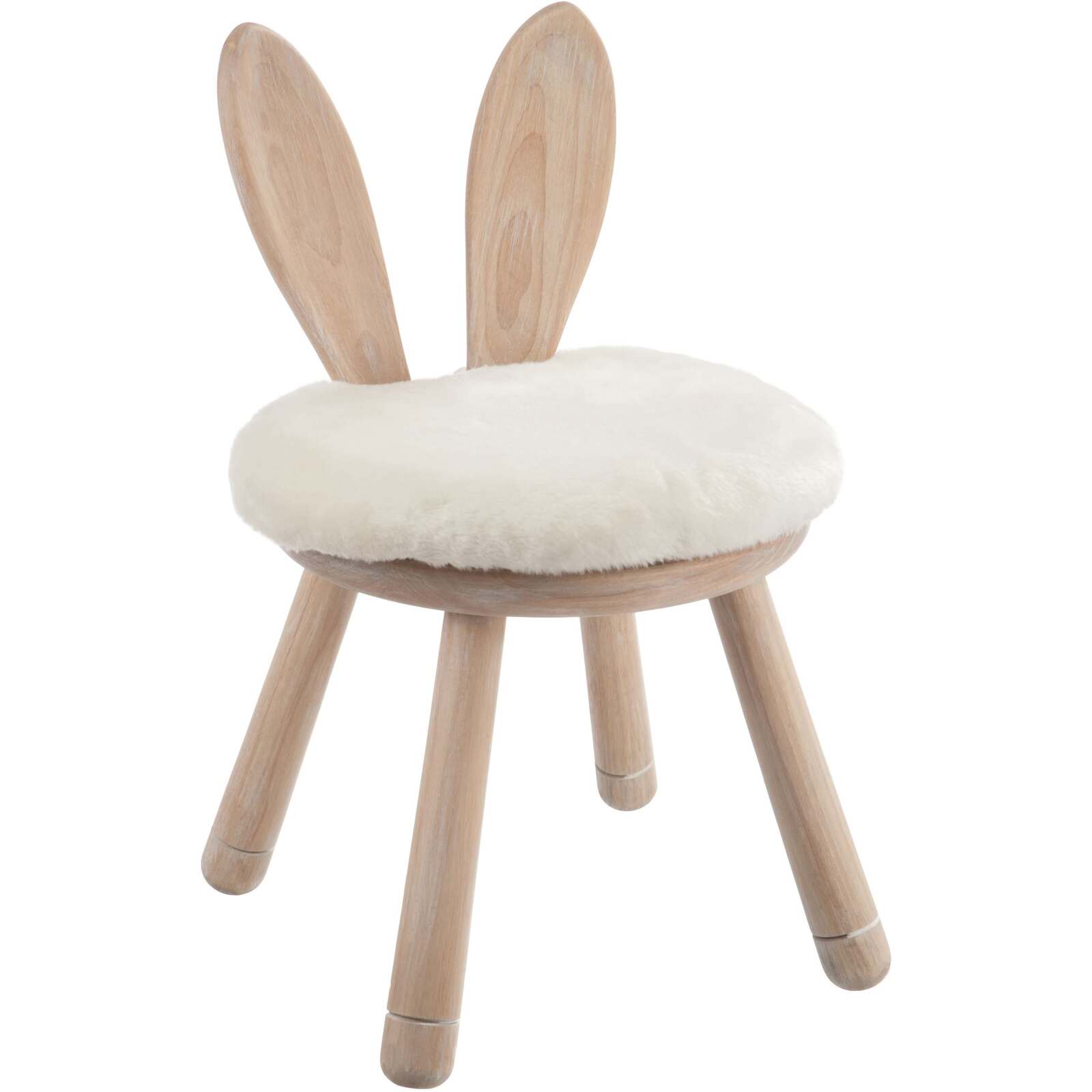 Chaise Jericho en Bois 35 x 35 x 56,5 cm Blanc, Naturel | Leroy Merlin