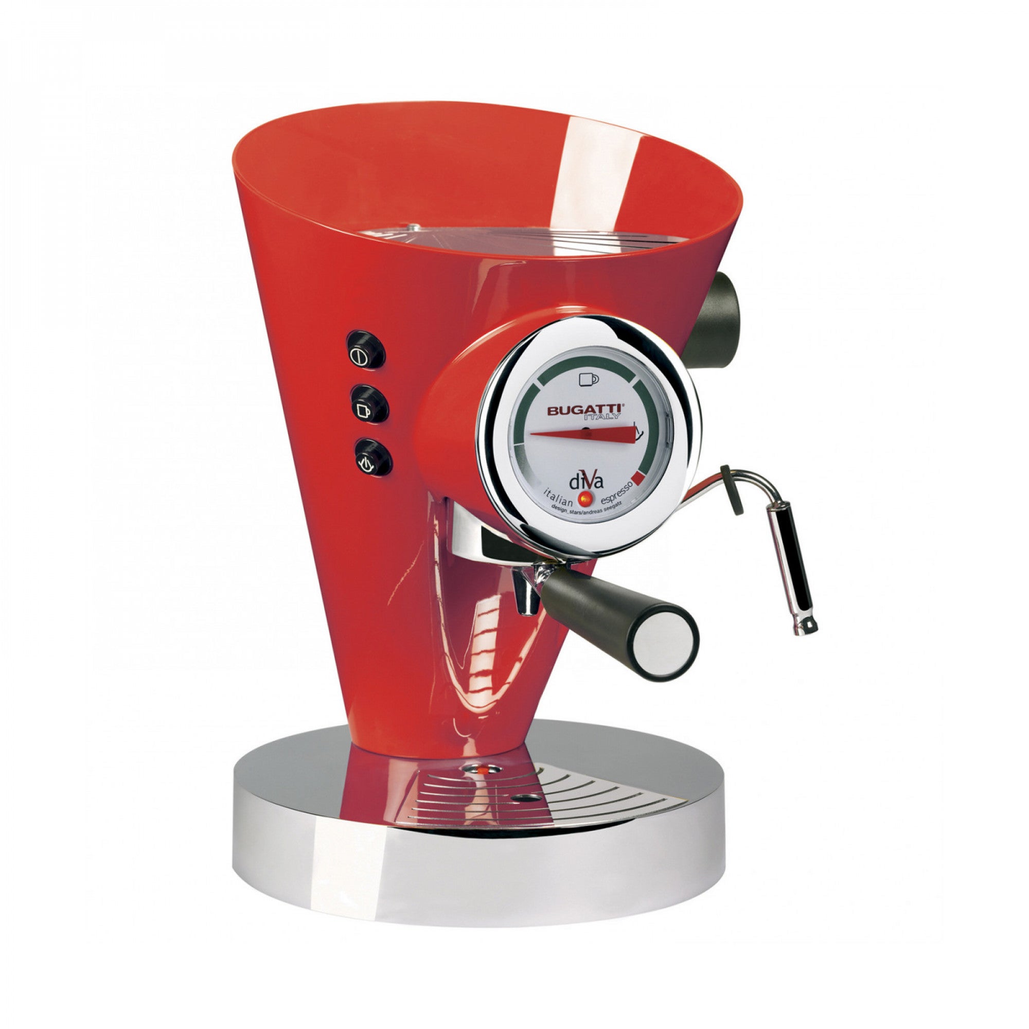 Cafetera espresso Diva en color Rojo Bugatti | Leroy Merlin