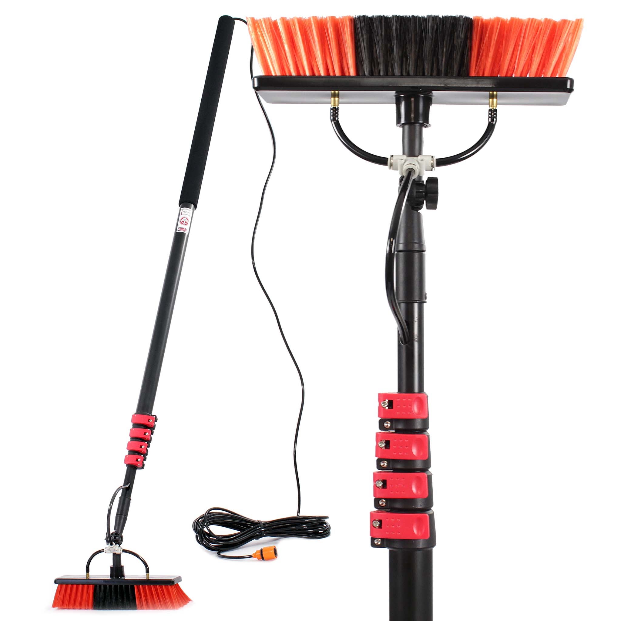 XPOtool Brosse de lavage – 295 x 72 x 6100 mm – avec Manche ...