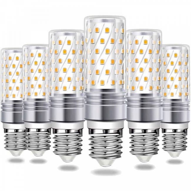 Pack de 6 bombillas LED E27 12W (equivalente a bombillas halógenas de ...