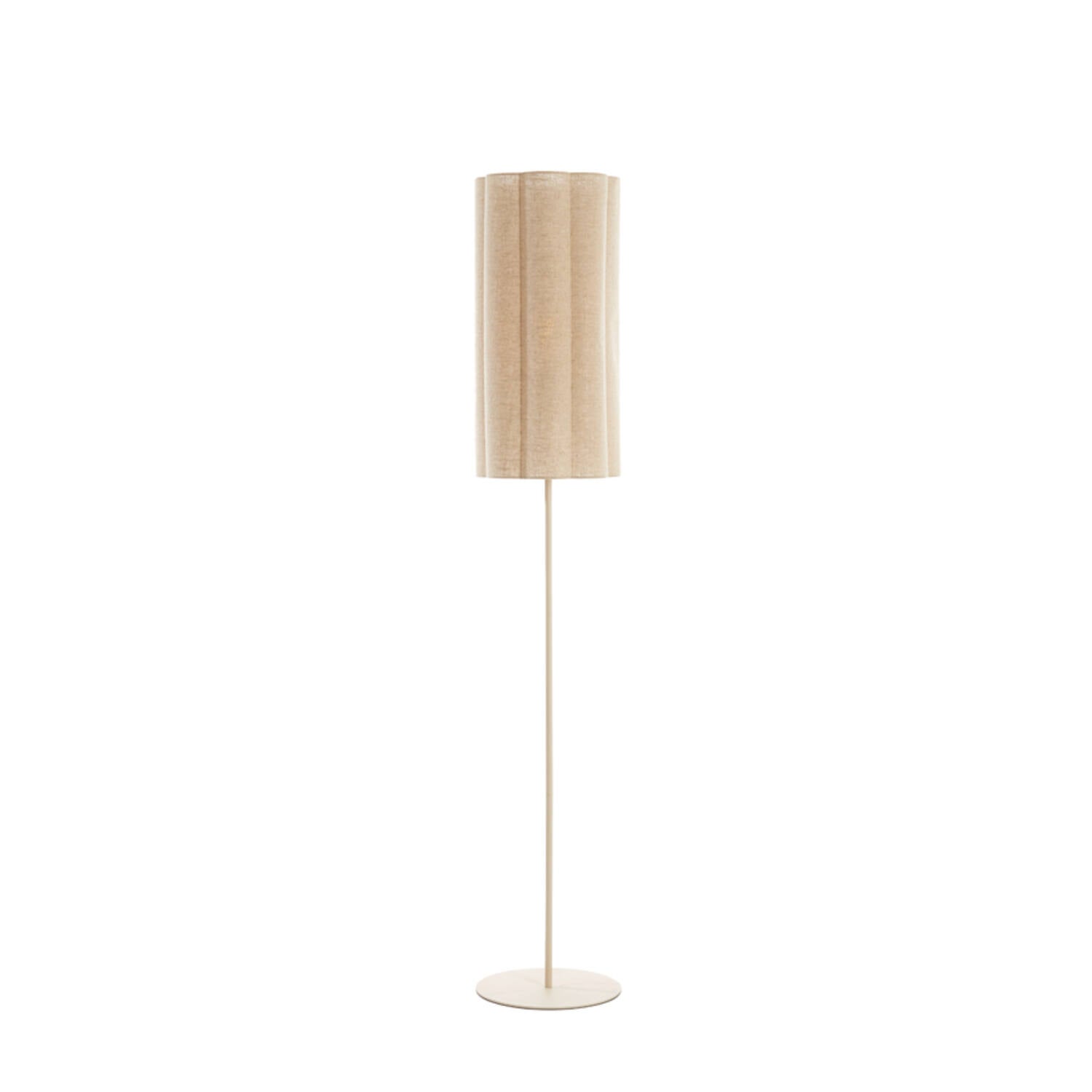 Light & Living - lampadaire - Fringe - beige - métal textile - lampe d ...