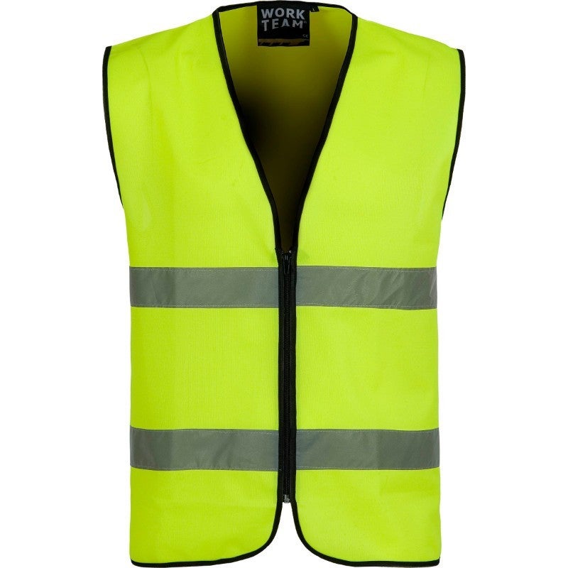 Chaleco técnico de alta visibilidad ribeteado con bies a contraste WORKTEAM C3610 | Leroy Merlin