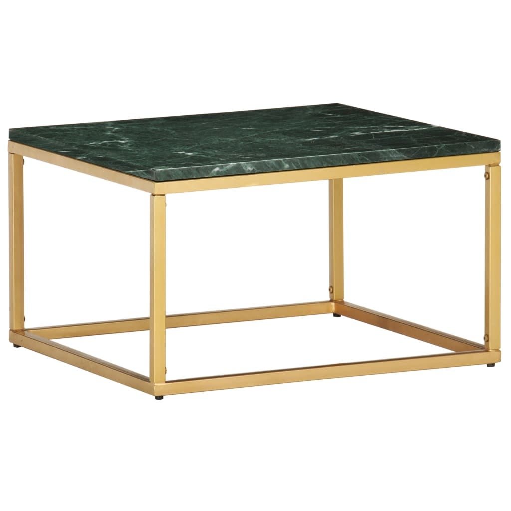 Maison Exclusive - Table basse Vert 60x60x35 cm Pierre véritable et ...