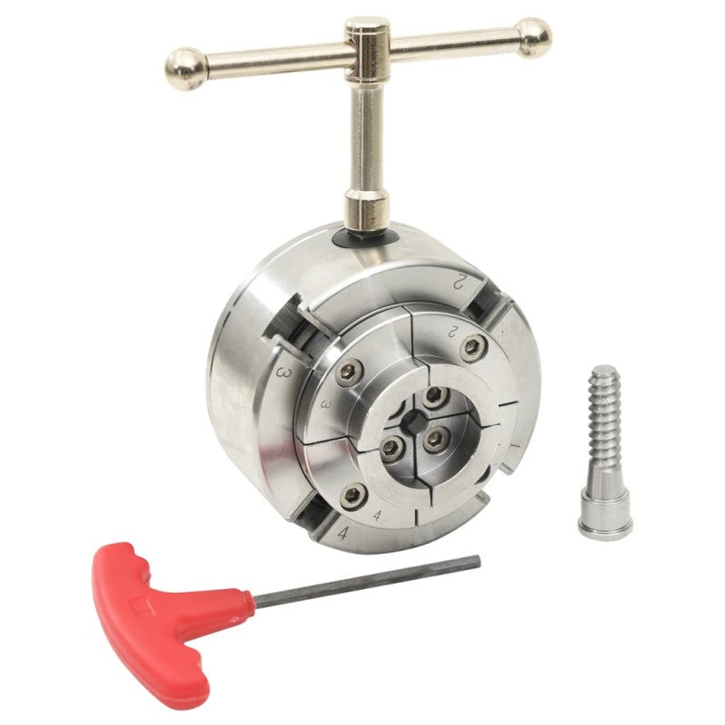 Mandrin à bois à 4 mâchoires connexion M33 argenté 96 mm | Leroy Merlin