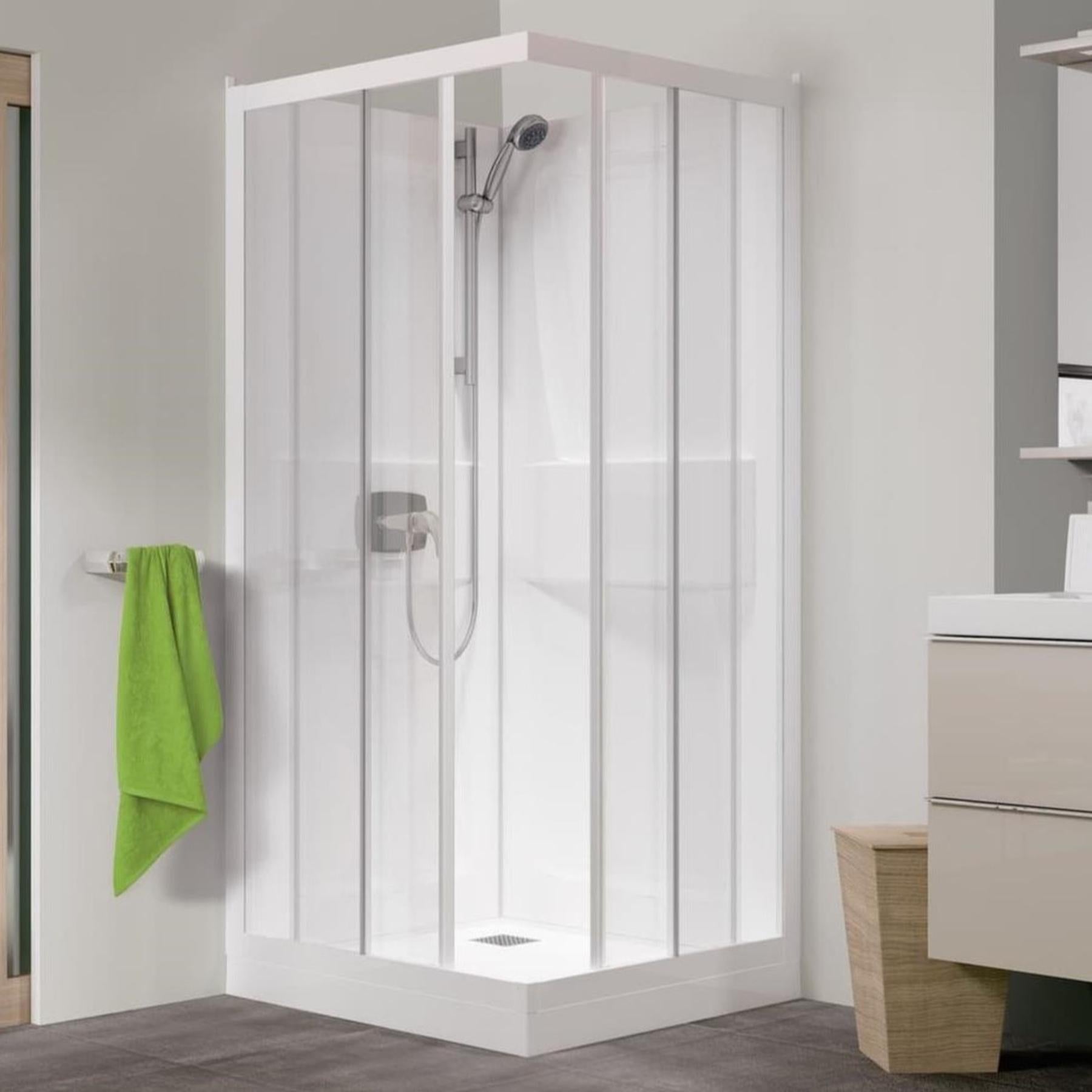 Cabine de douche Kinedo 80x80 H receveur 18 cm TH | Leroy Merlin