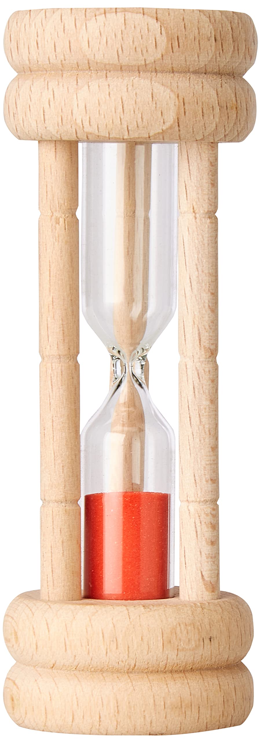 Fackelmann Timer a Forma di Clessidra con Sabbia, Legno, Beige, 10 x 3. ...