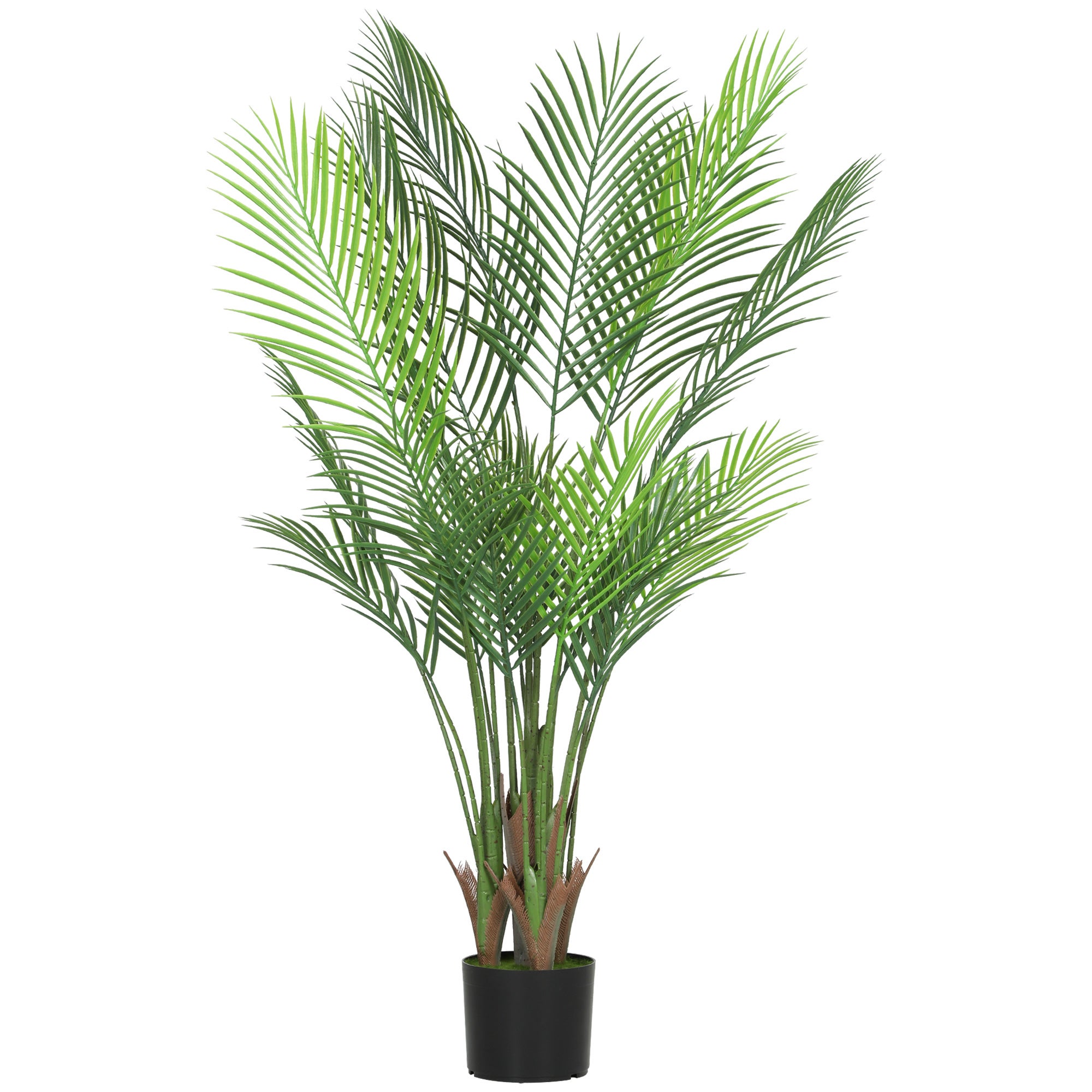 Plante artificielle intérieur 120 cm palmier artificiel pot plastique ...