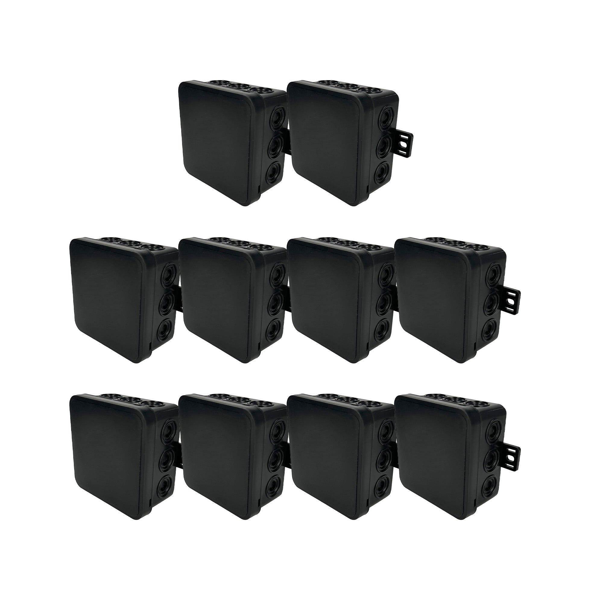 Boîte dérivation flexible en saillie IP54 75x75x41mm 12 entrées clip ...